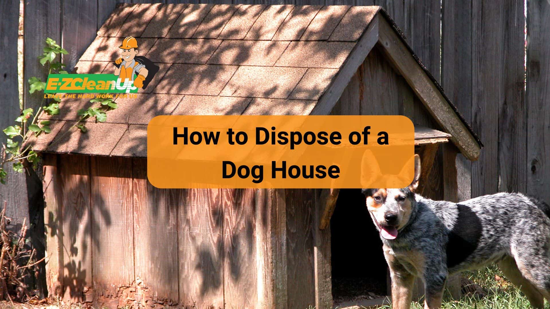 How to Dispose of a Dog House: List of Options - EZ CleanUp