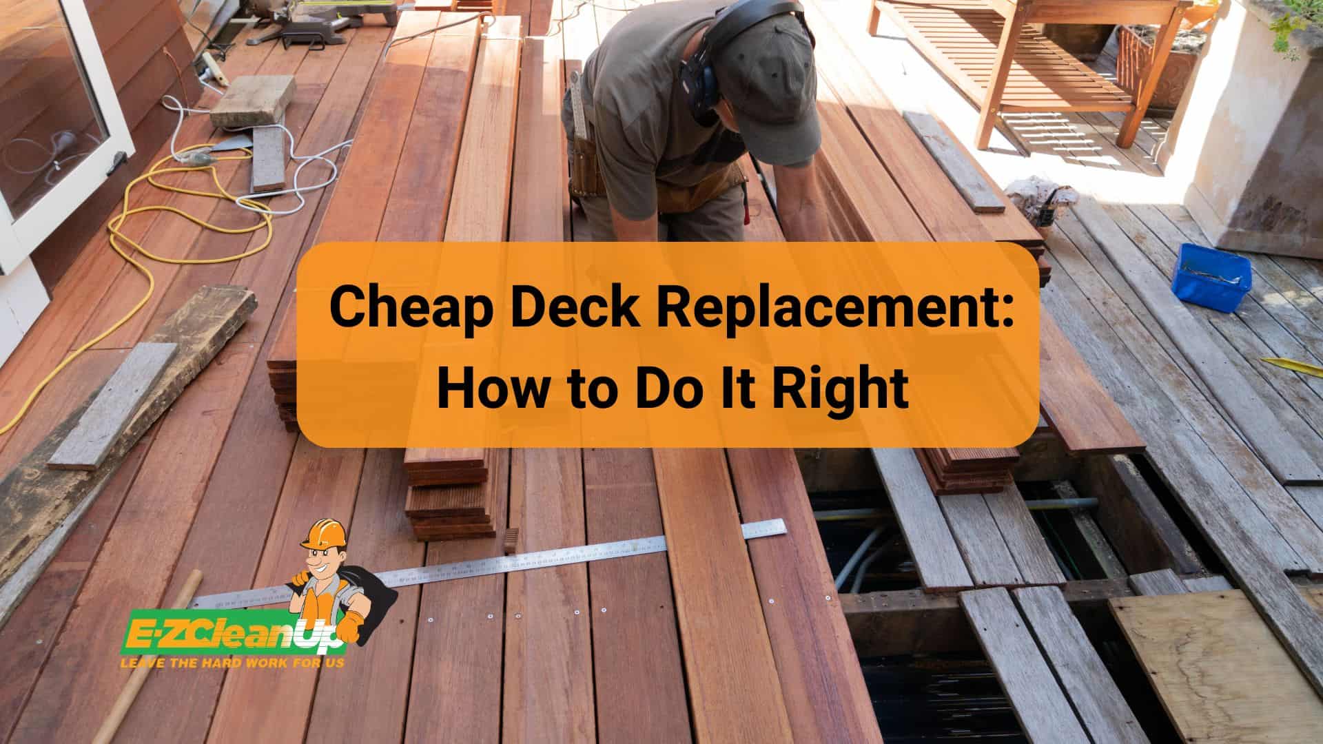 Cheap Deck Replacement: How to Do It Right 🛠️- EZ CleanUp